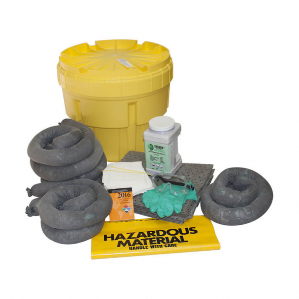 Kit antiderrames 20 galones universal | Guantes Sergo