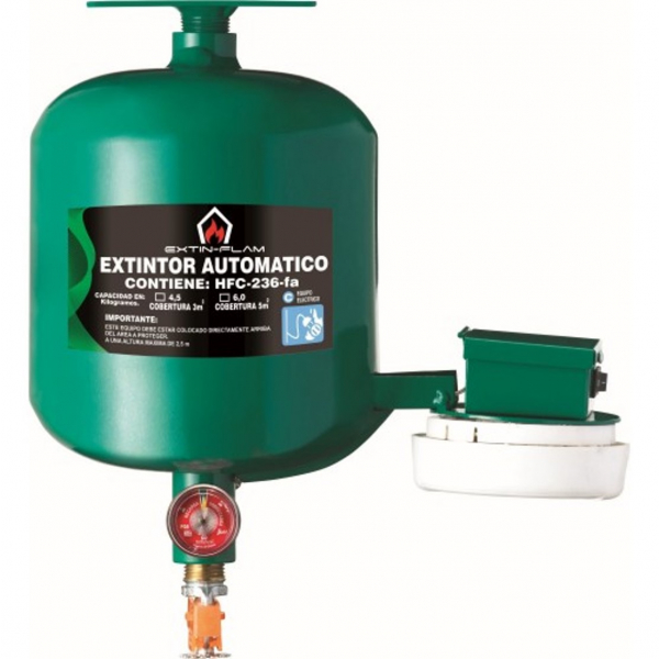 Extintor automático de agente limpio hfc-236-fa con dispositivo de ...